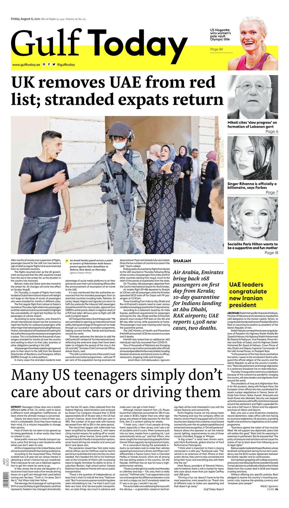 Get digital access to Gulf Today - August 06, 2021 issue | Magzter.com