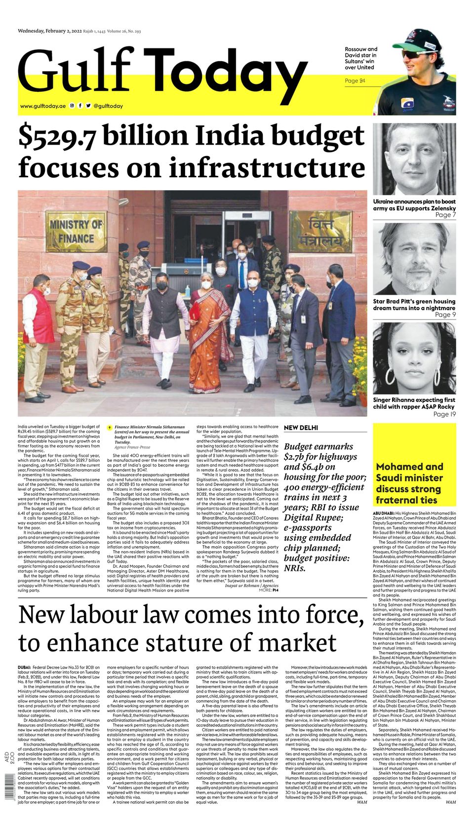 Gulf Today-February 02, 2022 Newspaper - Get your Digital Subscription