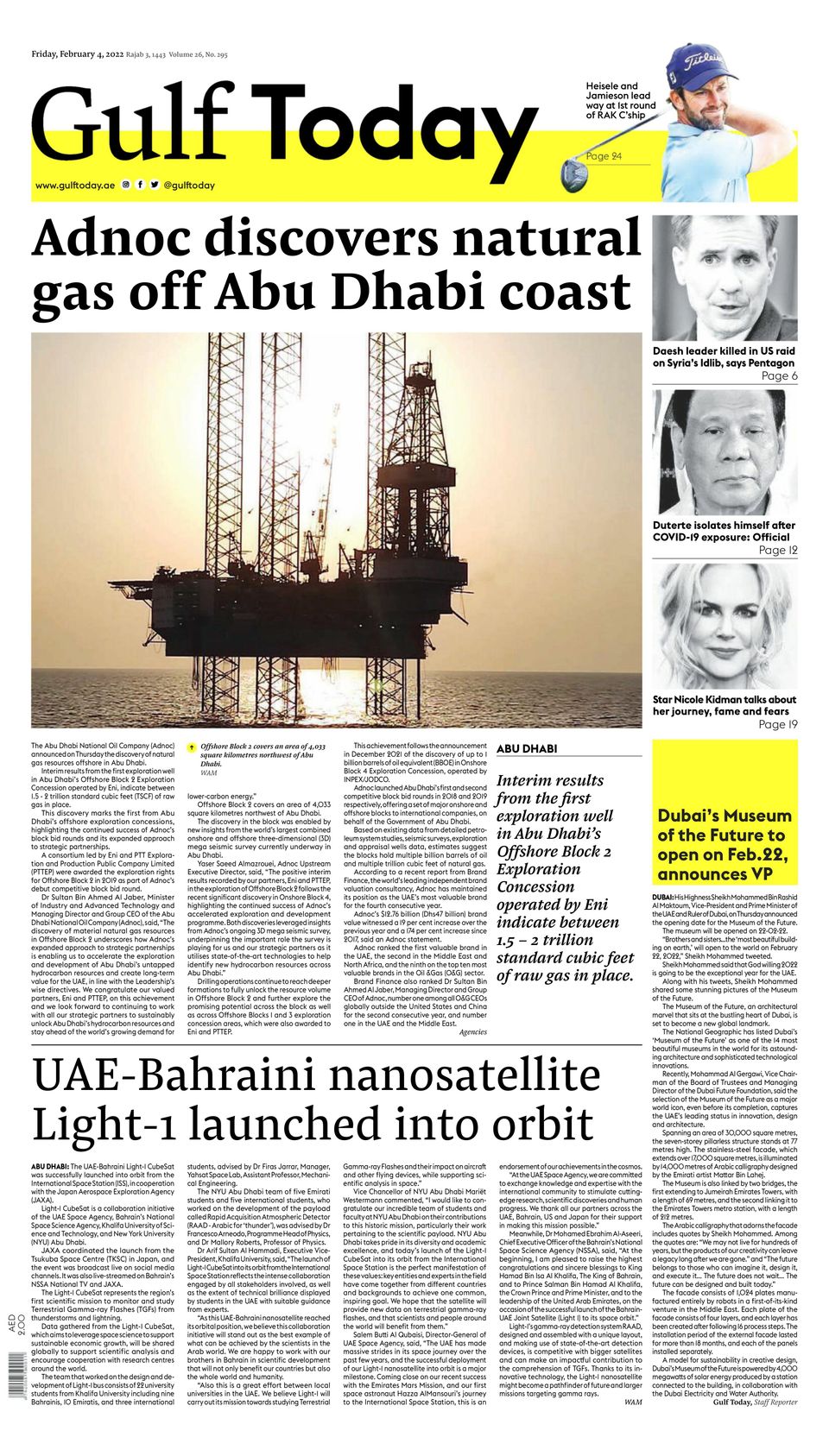Gulf Today-February 04, 2022 Newspaper - Get your Digital Subscription