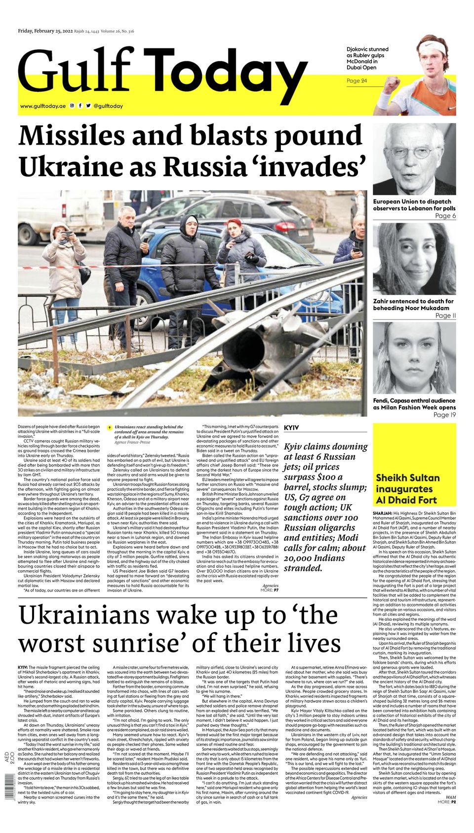 Gulf Today-February 25, 2022 Newspaper - Get your Digital Subscription