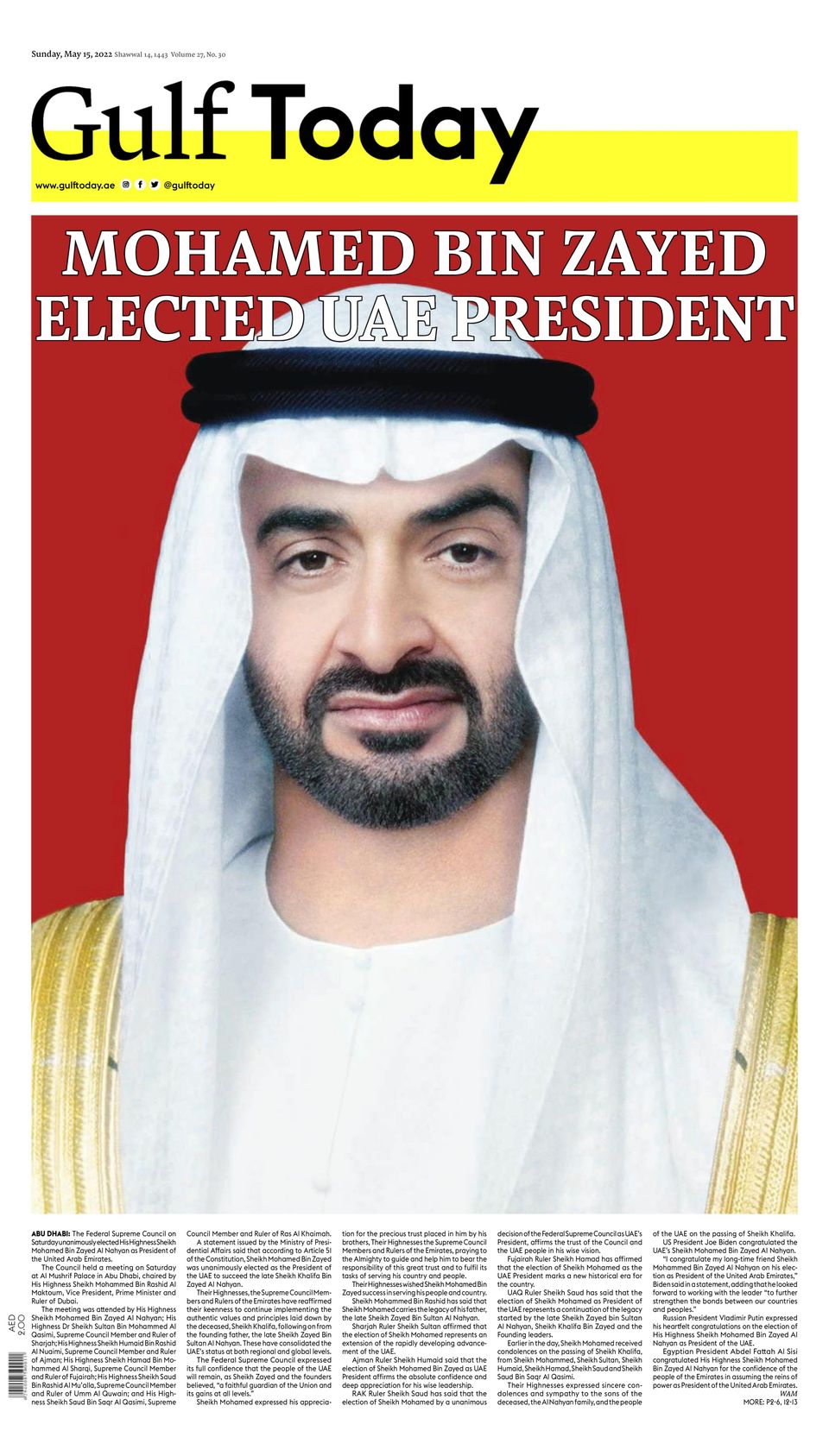 Gulf Today-May 15, 2022 Newspaper - Get your Digital Subscription