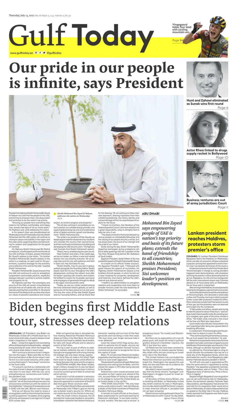 Gulf Today-July 14, 2022 Newspaper - Get your Digital Subscription