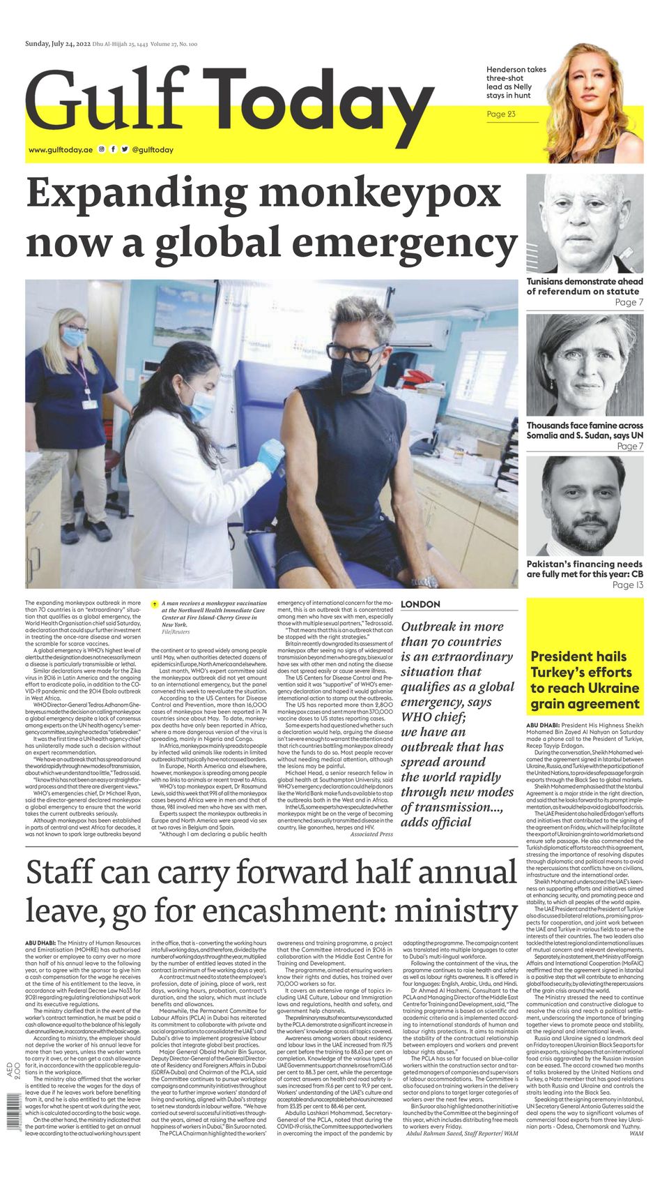 Gulf Today-July 24, 2022 Newspaper - Get your Digital Subscription