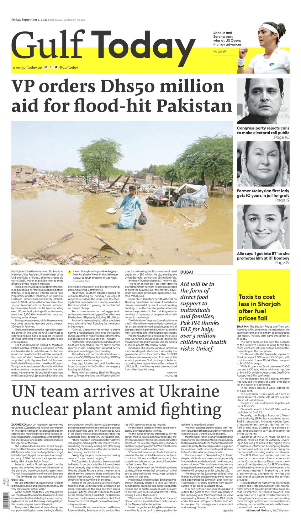 Gulf Today-September 02, 2022 Newspaper - Get your Digital Subscription