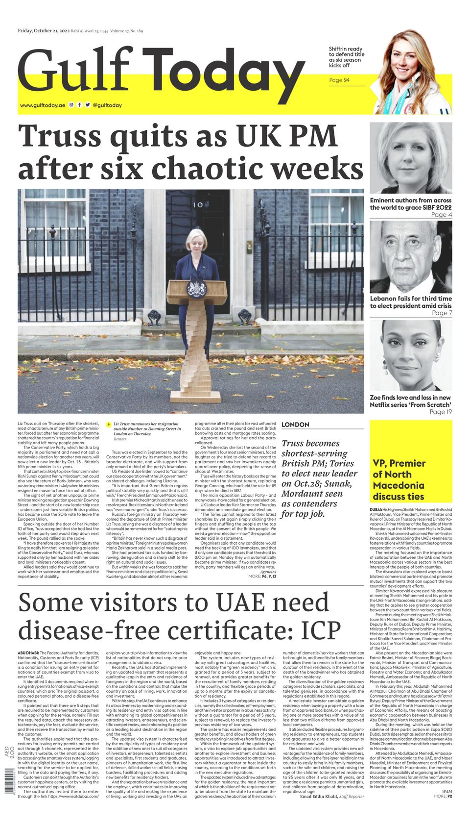 Gulf Today-October 21, 2022 Newspaper - Get your Digital Subscription