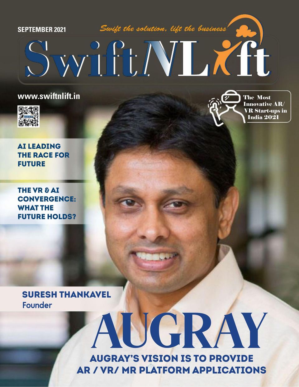 swiftnlift-The Most Innovative AR/VR Start-ups in India 2021 Magazine