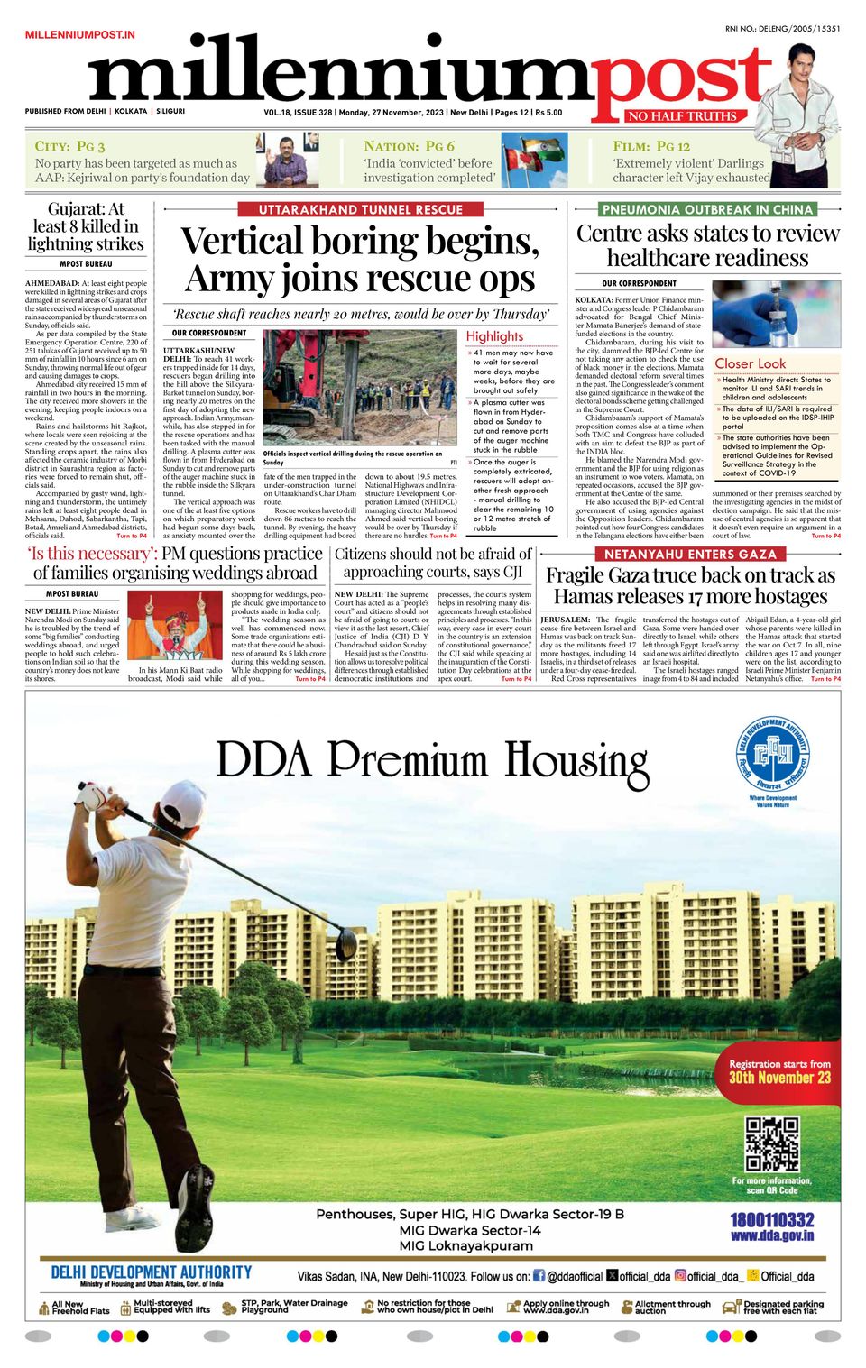 Millennium Post Delhi Newspaper - Get your Digital Subscription