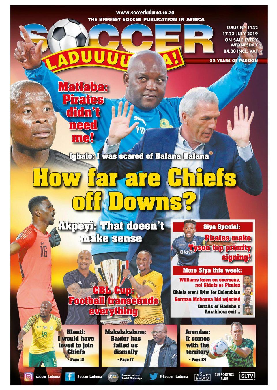 Soccer Laduma-17 July 2019 Magazine - Get your Digital Subscription