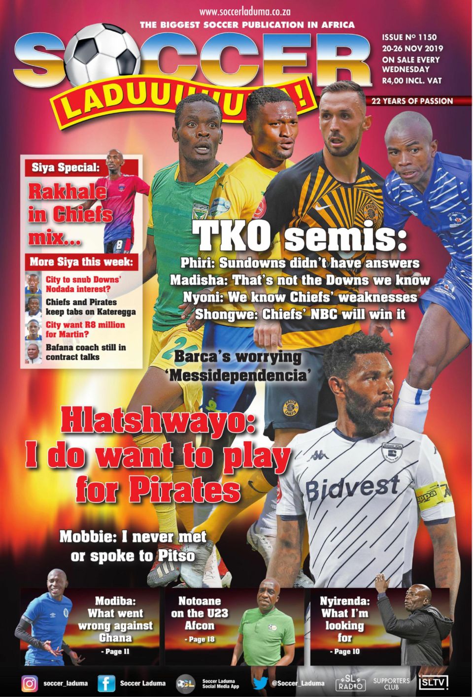 Soccer Laduma-20 November 2019 Magazine - Get your Digital Subscription