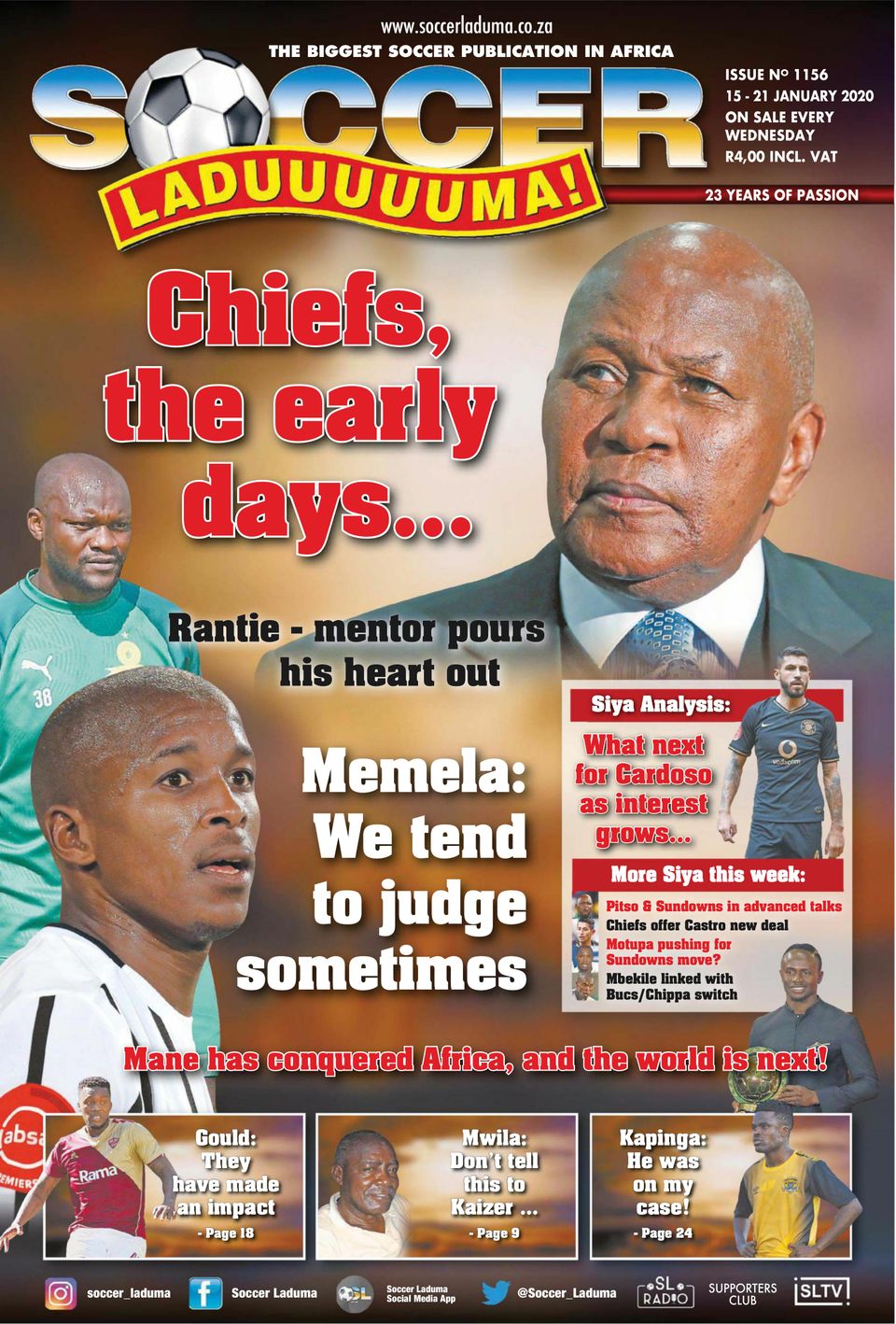 Soccer Laduma-15 January 2020 Magazine - Get your Digital Subscription