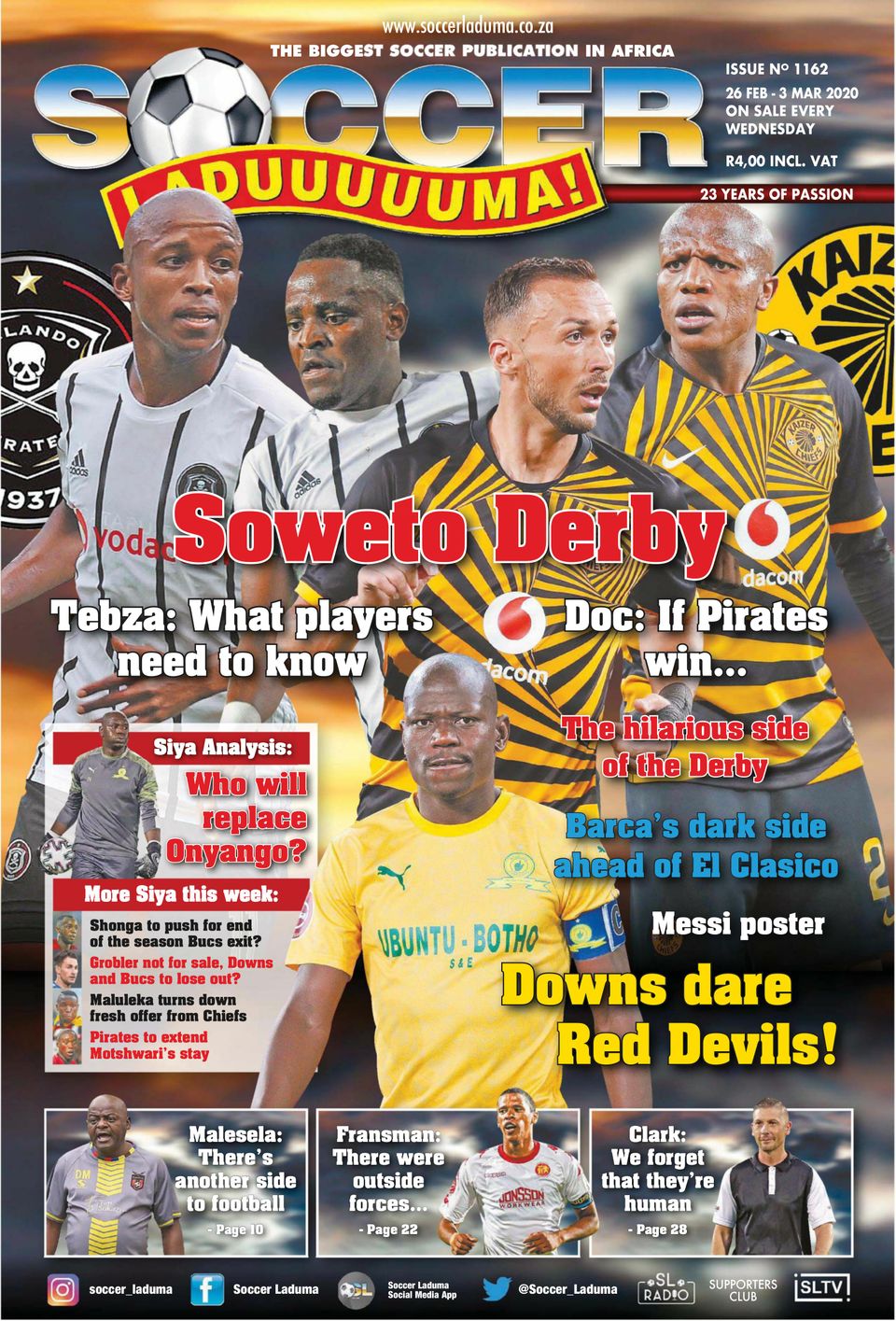Get digital access to Soccer Laduma - 26 February 2020 issue | Magzter.com
