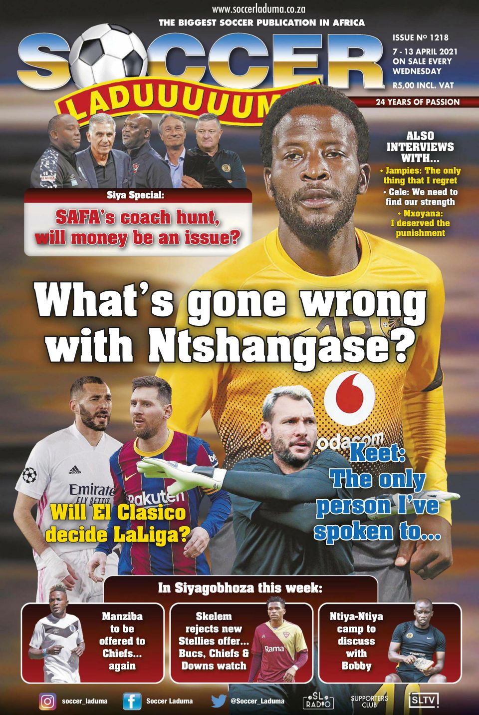 Get digital access to Soccer Laduma - 7 April 2021 issue | Magzter.com