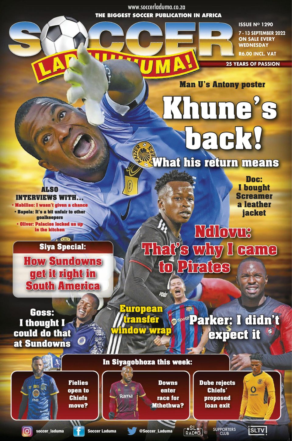 Soccer Laduma-7 September 2022 Magazine - Get your Digital Subscription