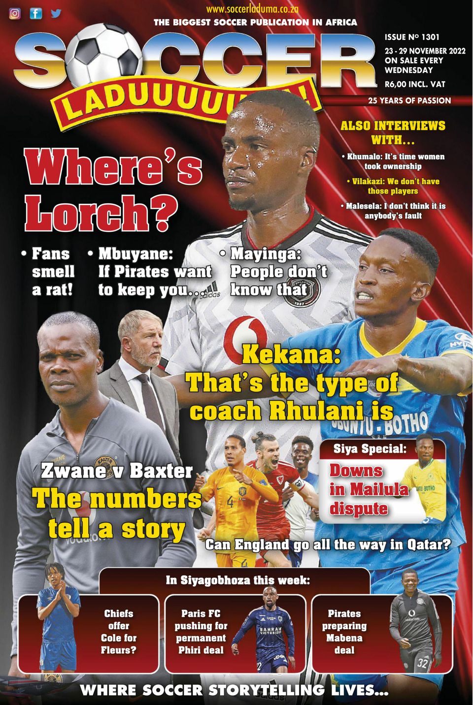 Get digital access to Soccer Laduma - 23 November 2022 issue | Magzter.com