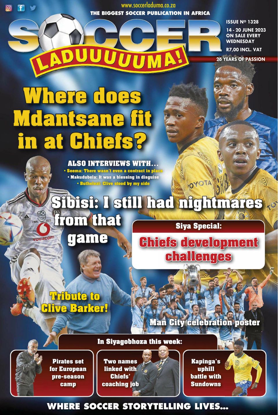 Get digital access to Soccer Laduma - 14 June 2023 issue | Magzter.com
