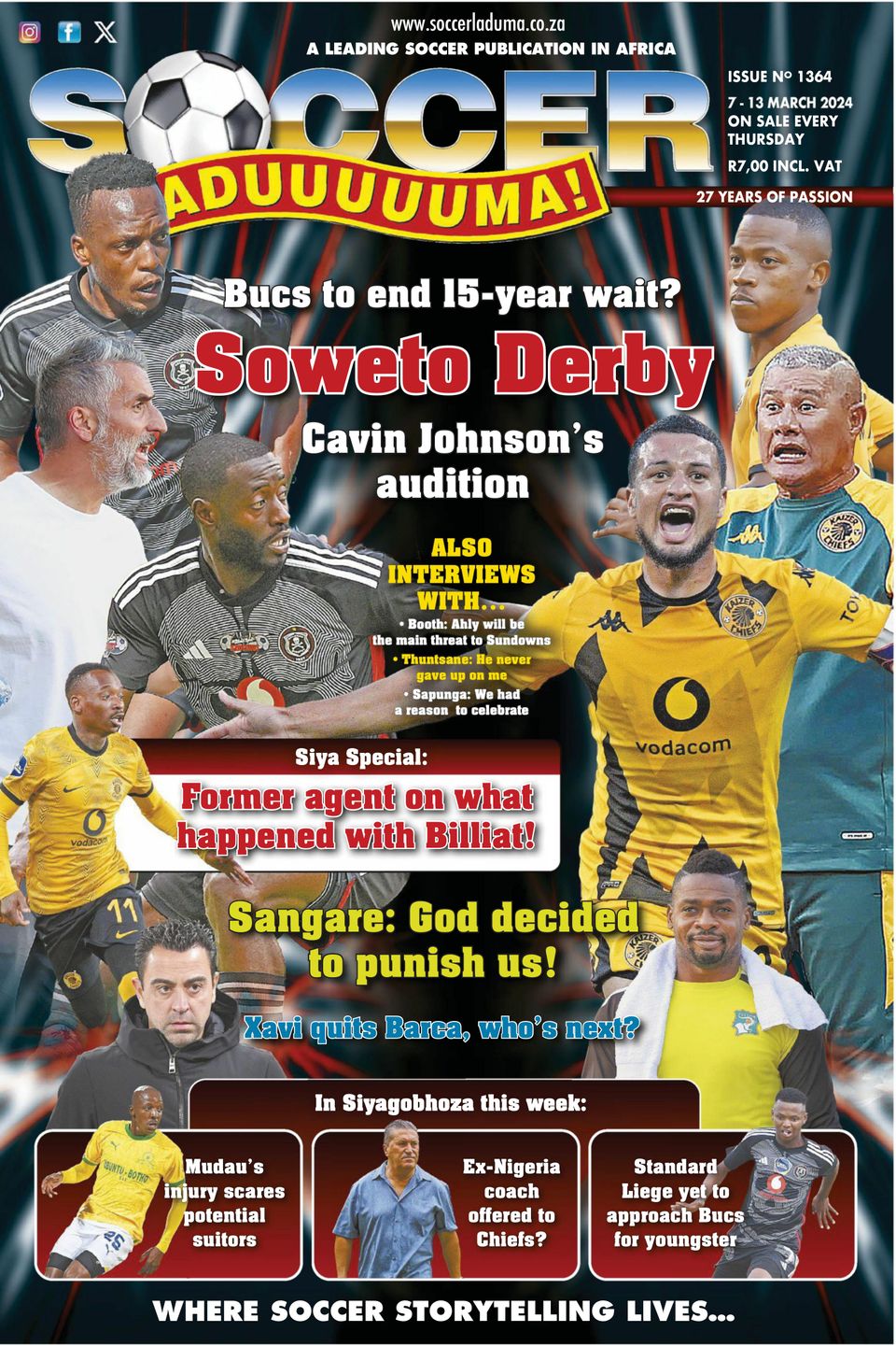 Get digital access to Soccer Laduma - March 07, 2024 issue | Magzter.com
