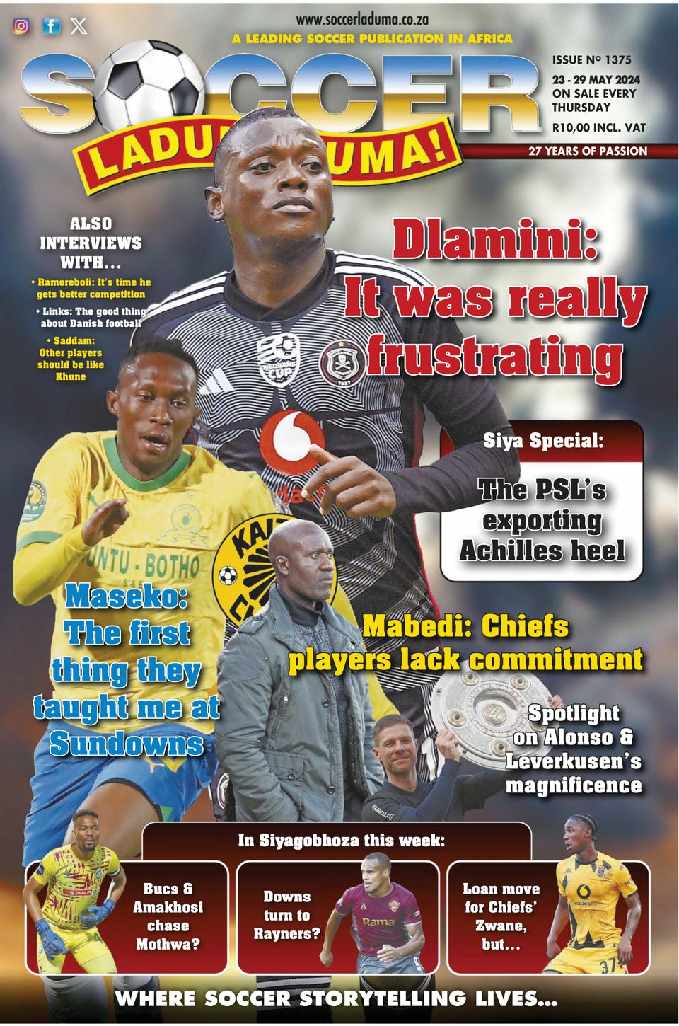 Get digital access to Soccer Laduma - May 23, 2024 issue | Magzter.com