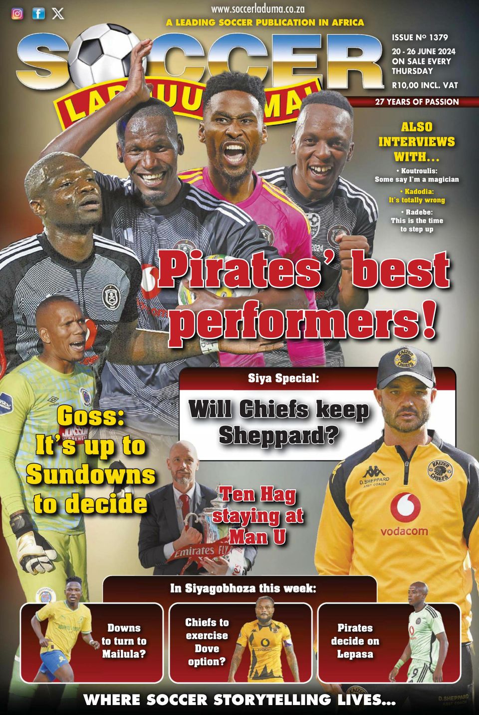 Get digital access to Soccer Laduma - June 20, 2024 issue | Magzter.com