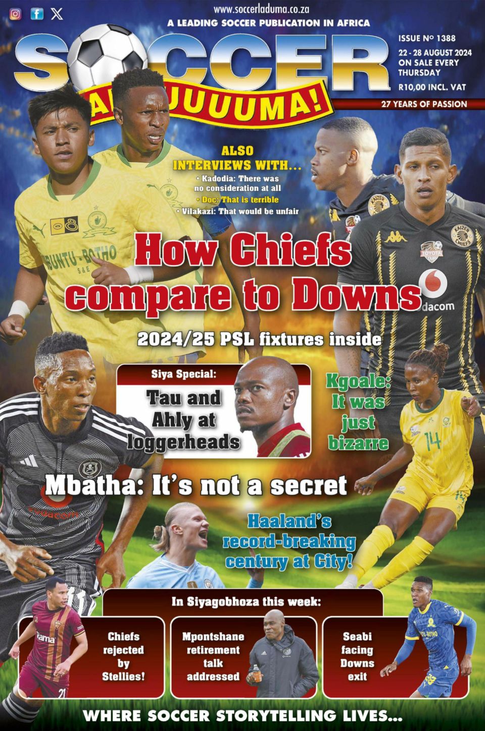 Get digital access to Soccer Laduma - August 22, 2024 issue | Magzter.com