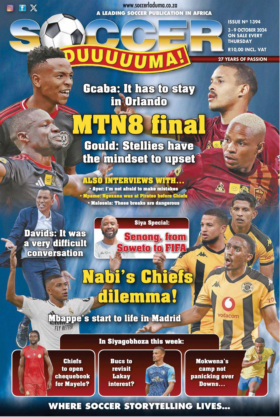 Get digital access to Soccer Laduma - October 03, 2024 issue | Magzter.com