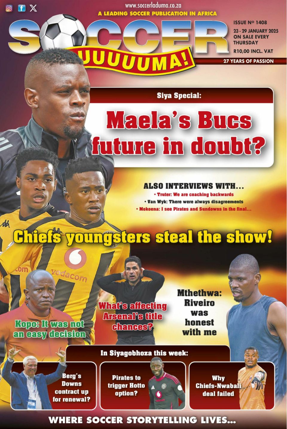 Get digital access to Soccer Laduma - January 23, 2025 issue | Magzter.com