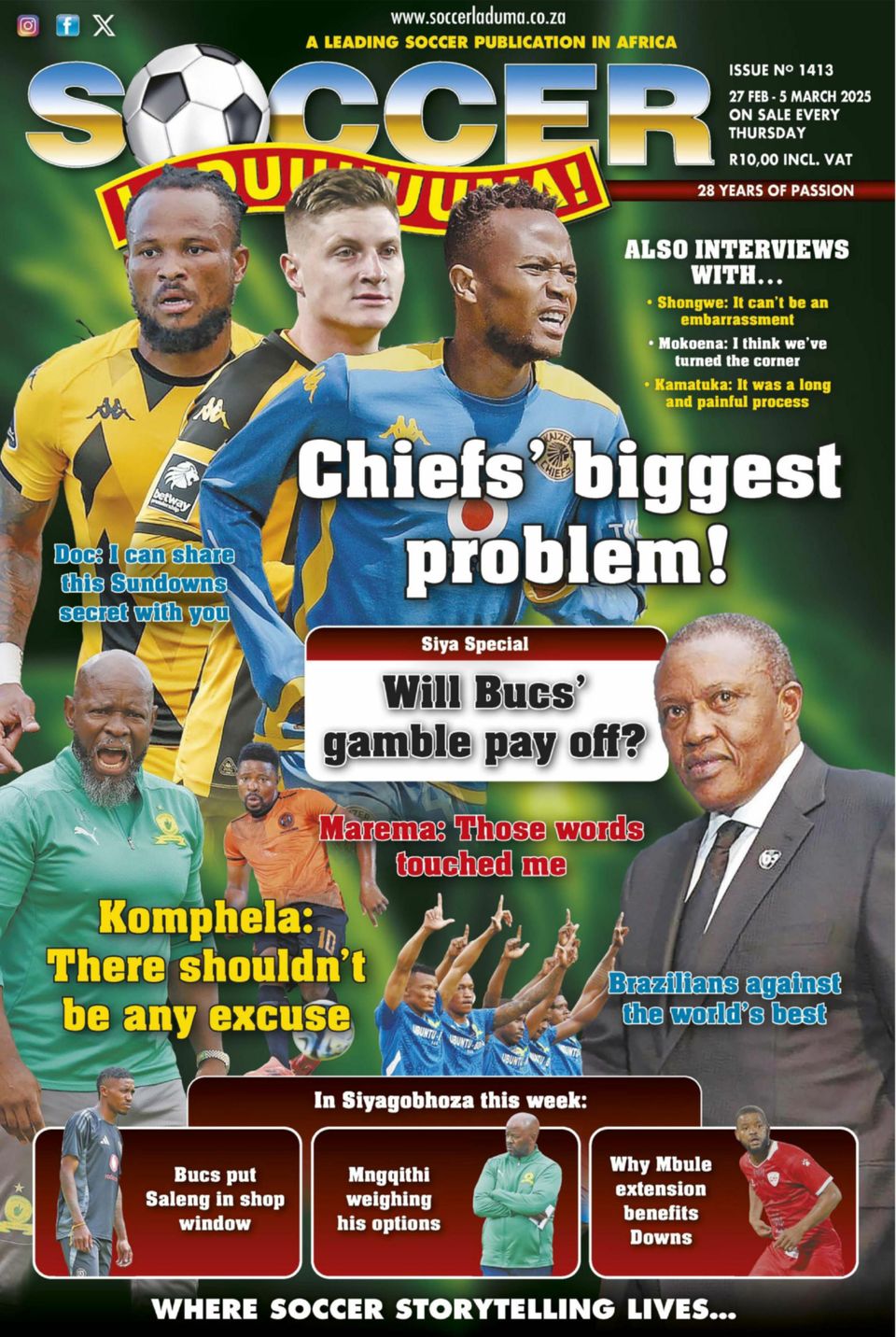 Get digital access to Soccer Laduma - February 27, 2025 issue | Magzter.com