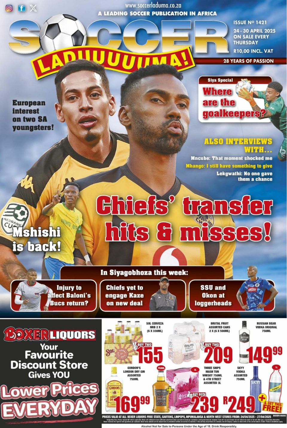 Get digital access to Soccer Laduma - April 24, 2025 issue | Magzter.com