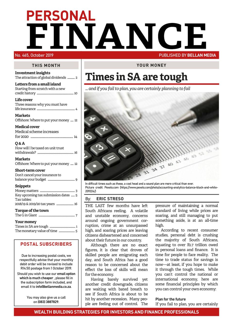 Get digital access to Personal Finance - October 2019 issue | Magzter.com