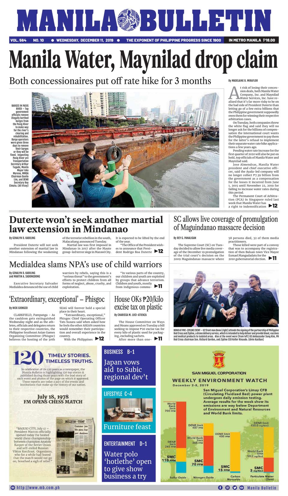 Manila Bulletin-December 11, 2019 Newspaper - Get your Digital Subscription