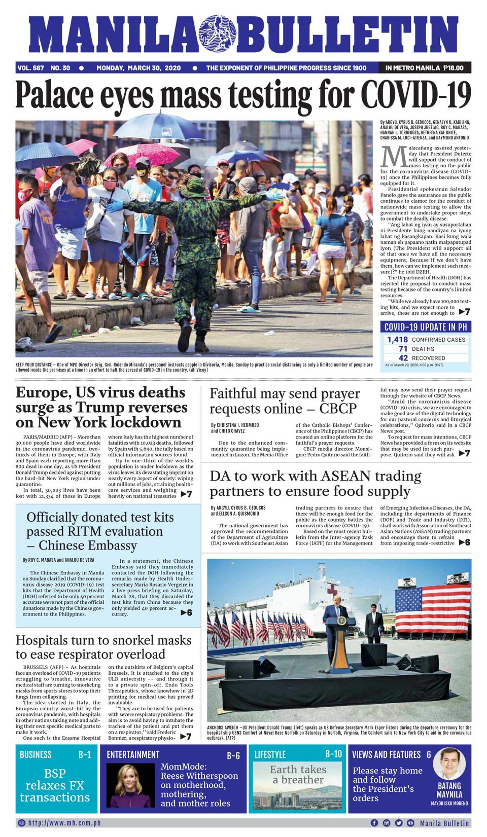 Get digital access to Manila Bulletin - March 30, 2020 issue | Magzter.com