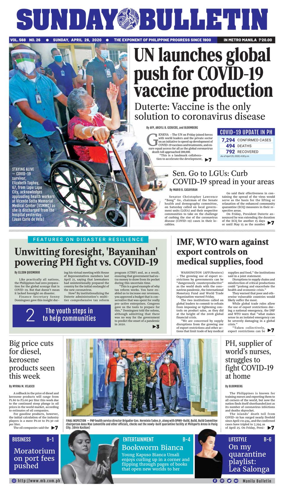 Get digital access to Manila Bulletin - April 26, 2020 issue | Magzter.com