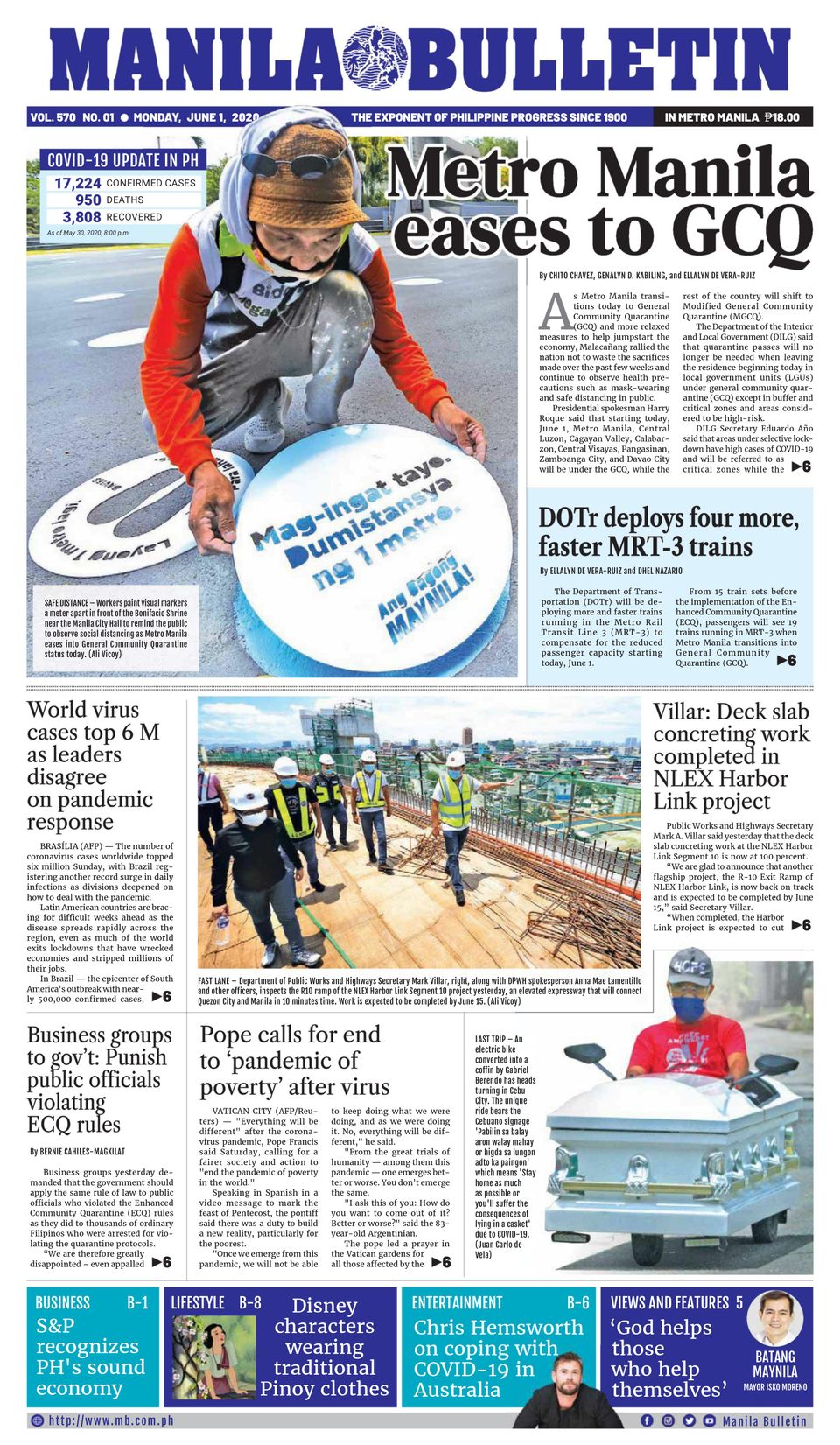 Manila Bulletin-June 01, 2020 Newspaper - Get your Digital Subscription