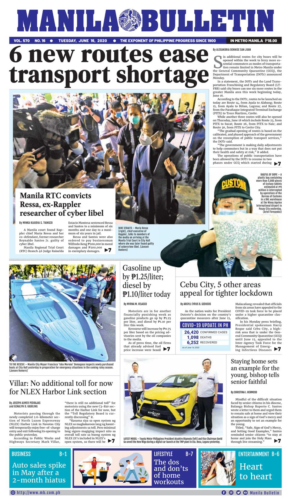 Get digital access to Manila Bulletin - June 16, 2020 issue | Magzter.com