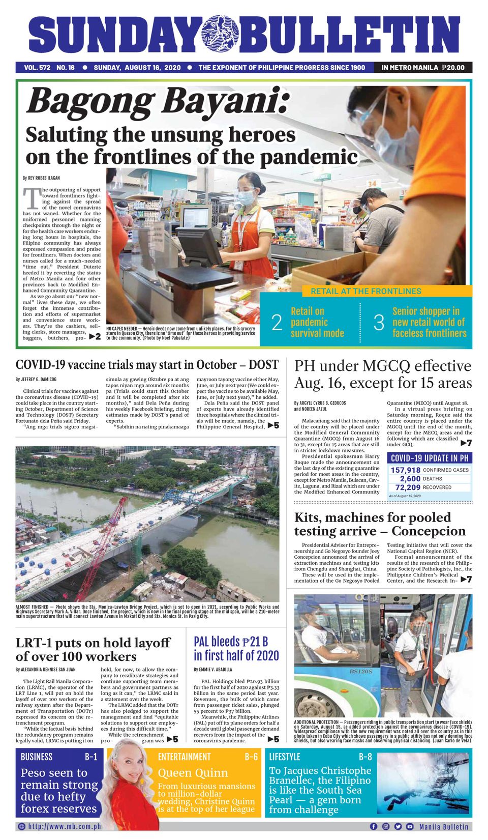 Get digital access to Manila Bulletin - August 16, 2020 issue | Magzter.com