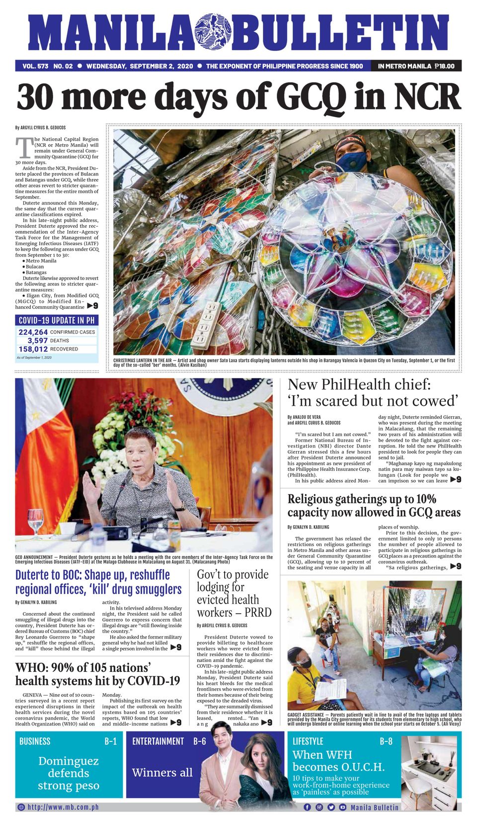 Manila Bulletin-September 2, 2020 Newspaper - Get your Digital Subscription