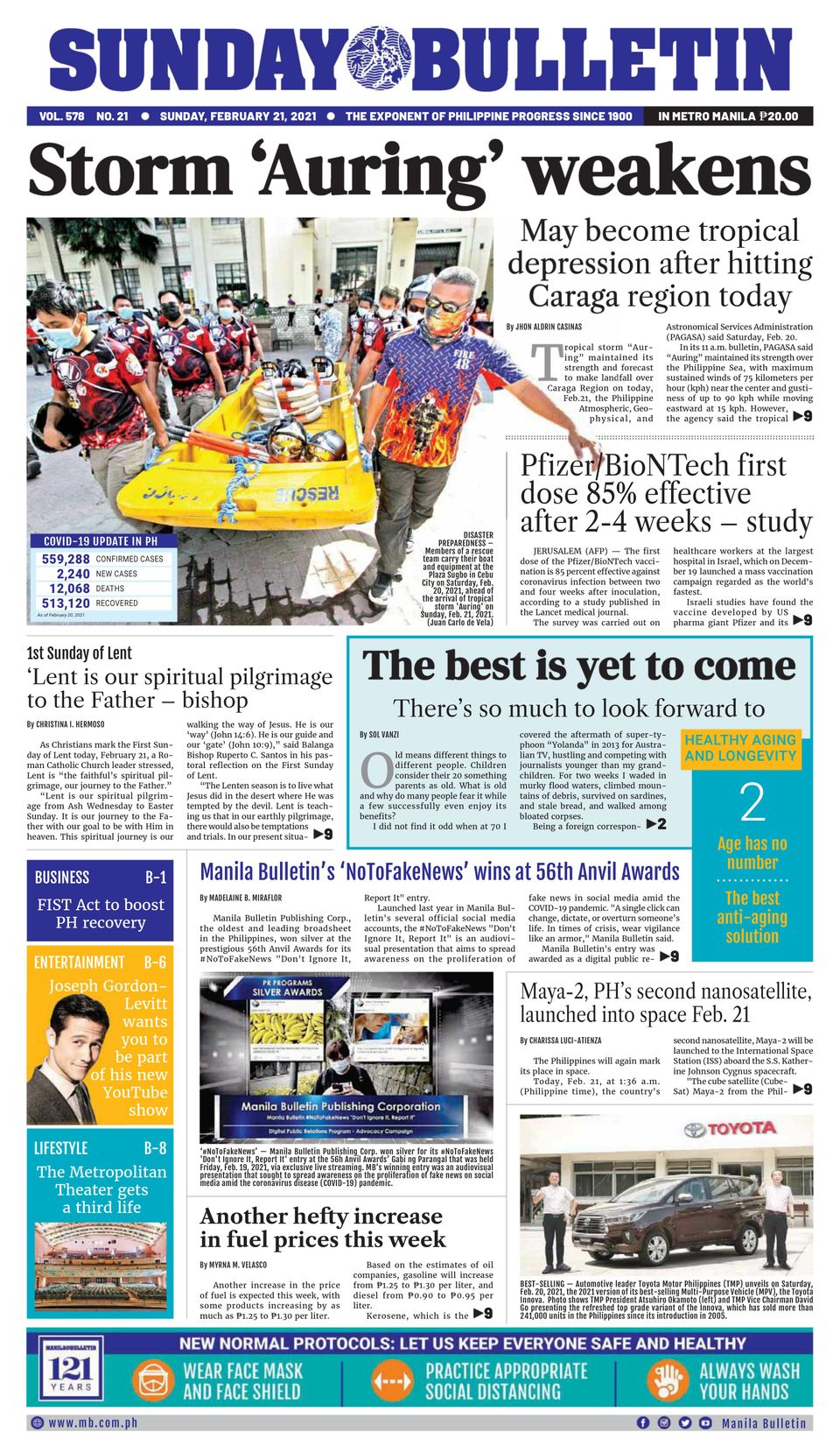Get digital access to Manila Bulletin - February 21, 2021 issue ...