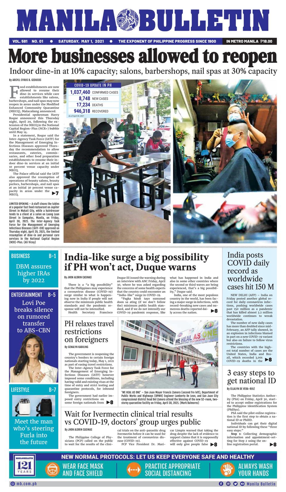 Get digital access to Manila Bulletin - May 1, 2021 issue | Magzter.com