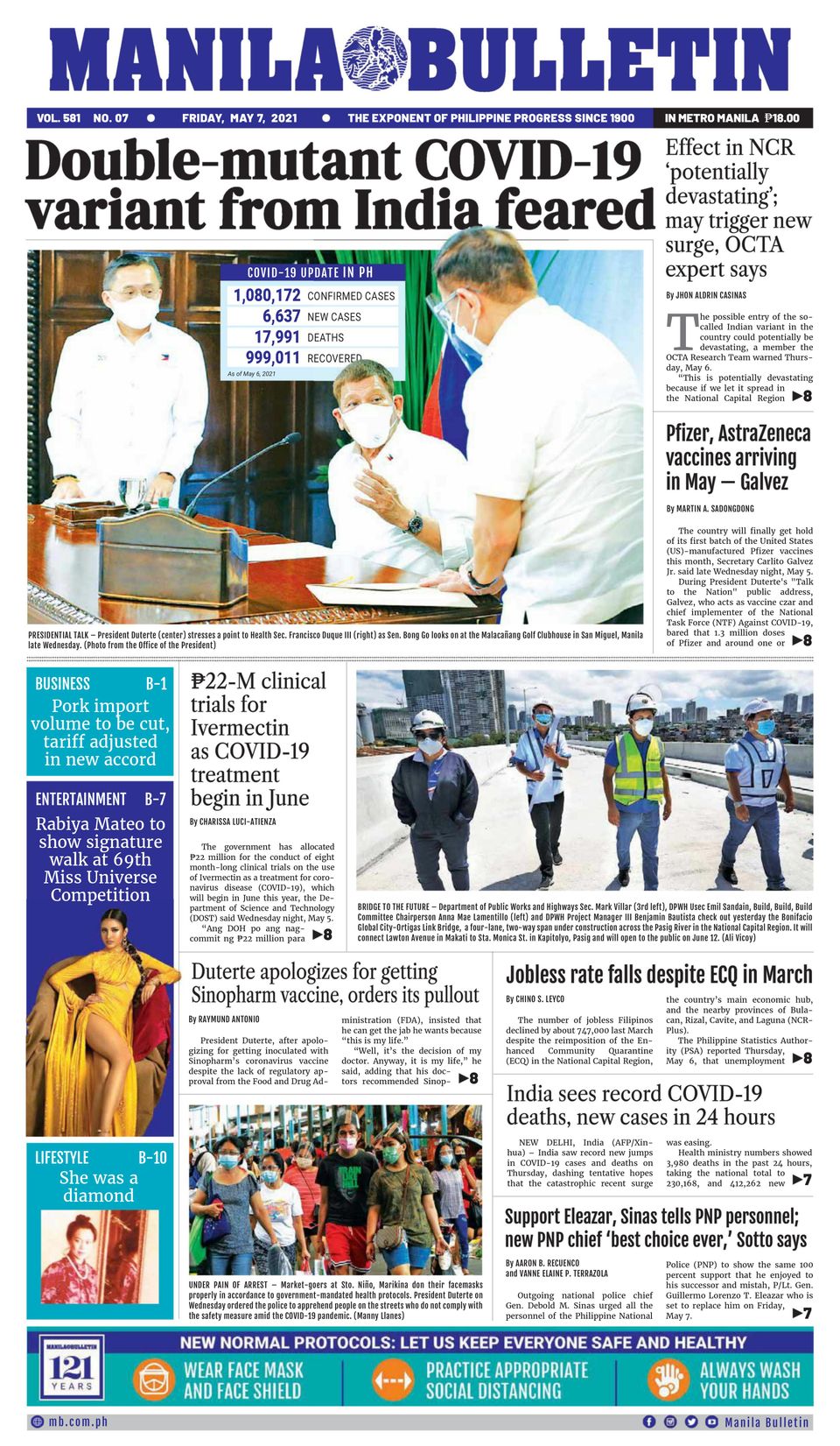 Manila Bulletin-May 7, 2021 Newspaper - Get your Digital Subscription