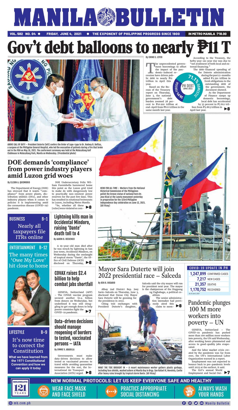 Manila Bulletin-June 4, 2021 Newspaper - Get your Digital Subscription