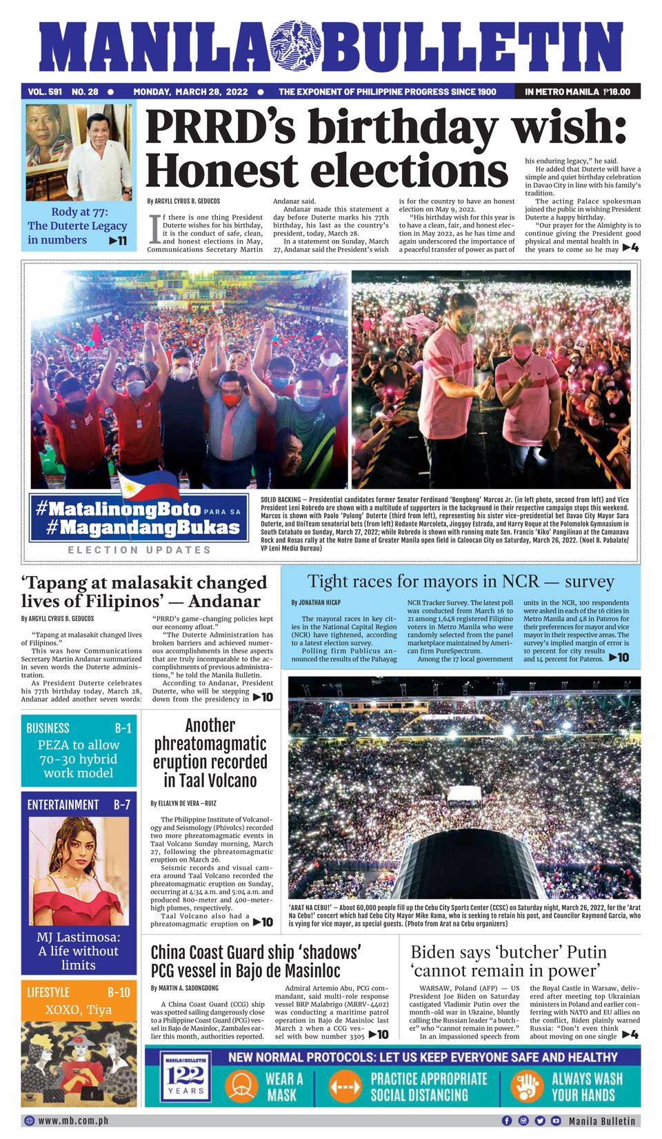 Get digital access to Manila Bulletin - March 28, 2022 issue | Magzter.com