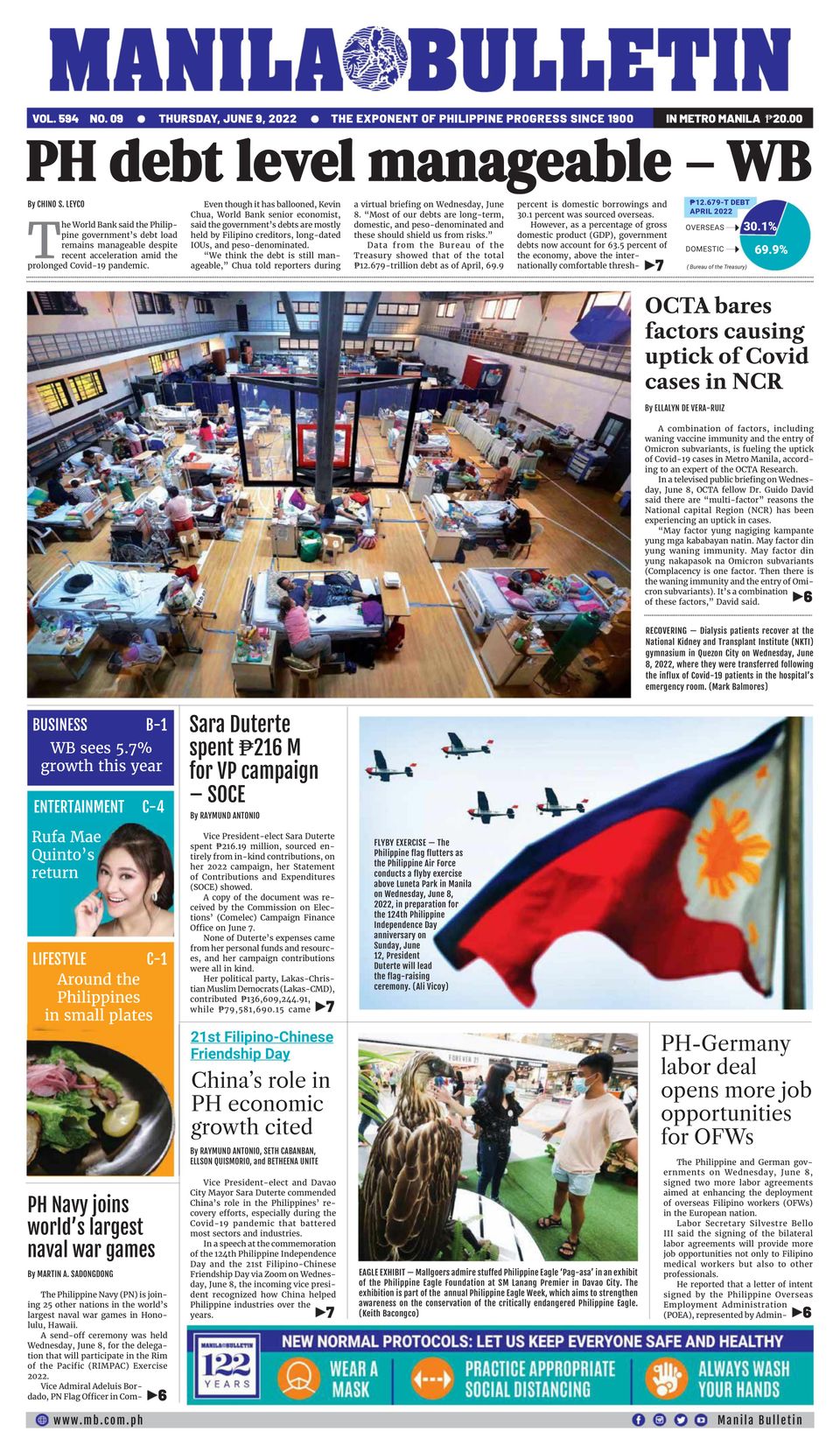 Manila Bulletin-June 9, 2022 Newspaper - Get your Digital Subscription