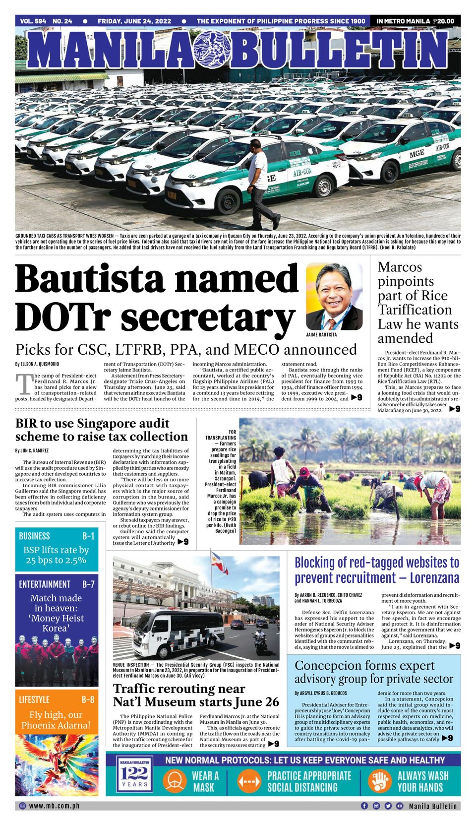 Manila Bulletin-June 24, 2022 Newspaper - Get your Digital Subscription