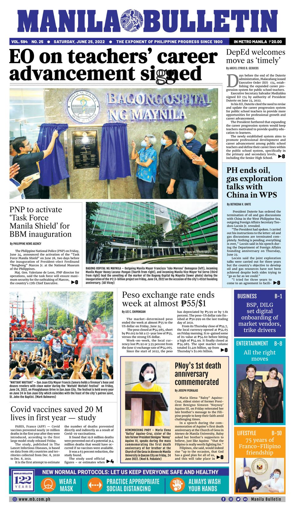 Manila Bulletin-June 25, 2022 Newspaper - Get your Digital Subscription