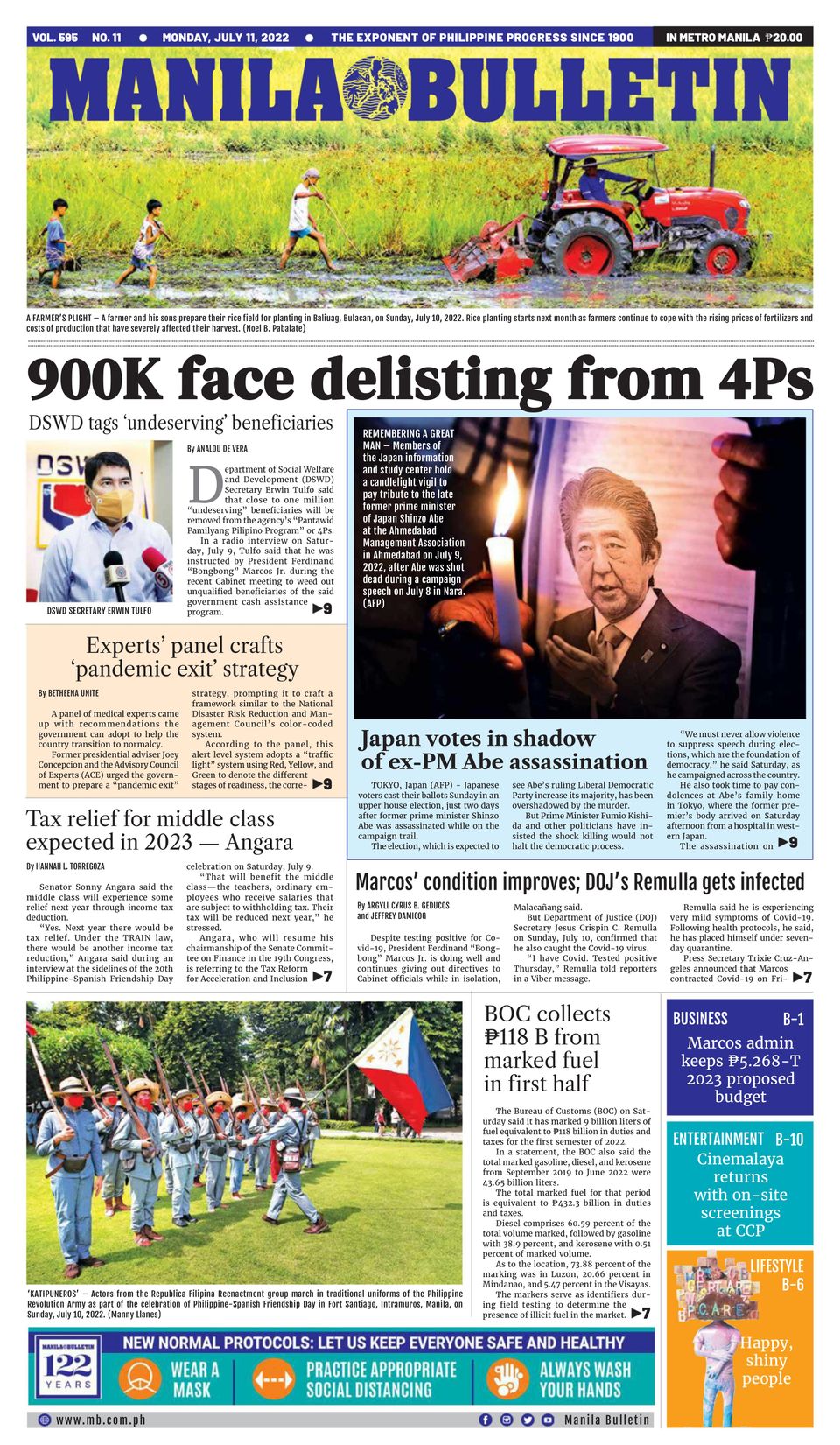 Get digital access to Manila Bulletin - July 11, 2022 issue | Magzter.com