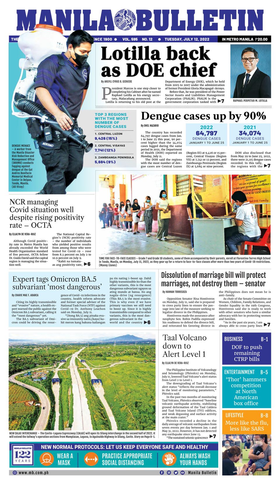 Manila Bulletin-July 12, 2022 Newspaper - Get your Digital Subscription