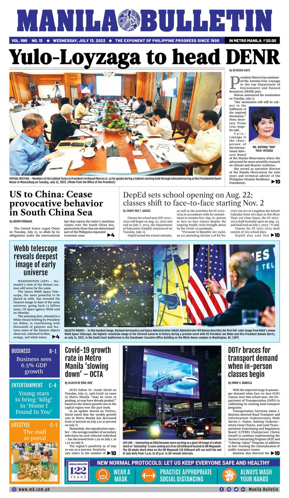 Manila Bulletin-July 13, 2022 Newspaper - Get your Digital Subscription