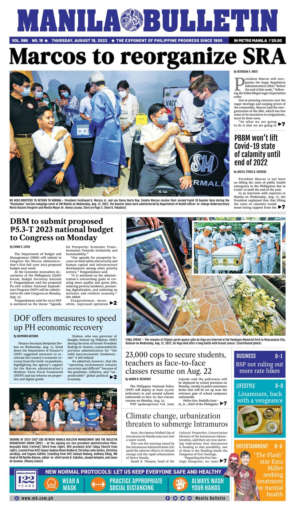 Manila Bulletin-August 18, 2022 Newspaper - Get your Digital Subscription