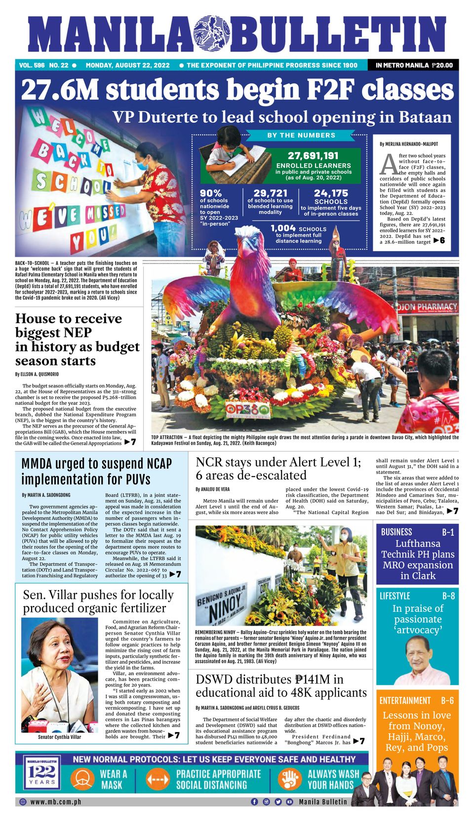 Manila Bulletin-August 22, 2022 Newspaper - Get your Digital Subscription
