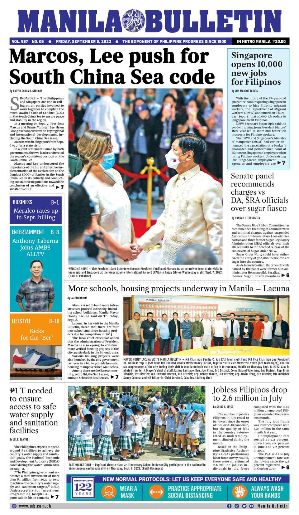Get digital access to Manila Bulletin - September 9, 2022 issue ...