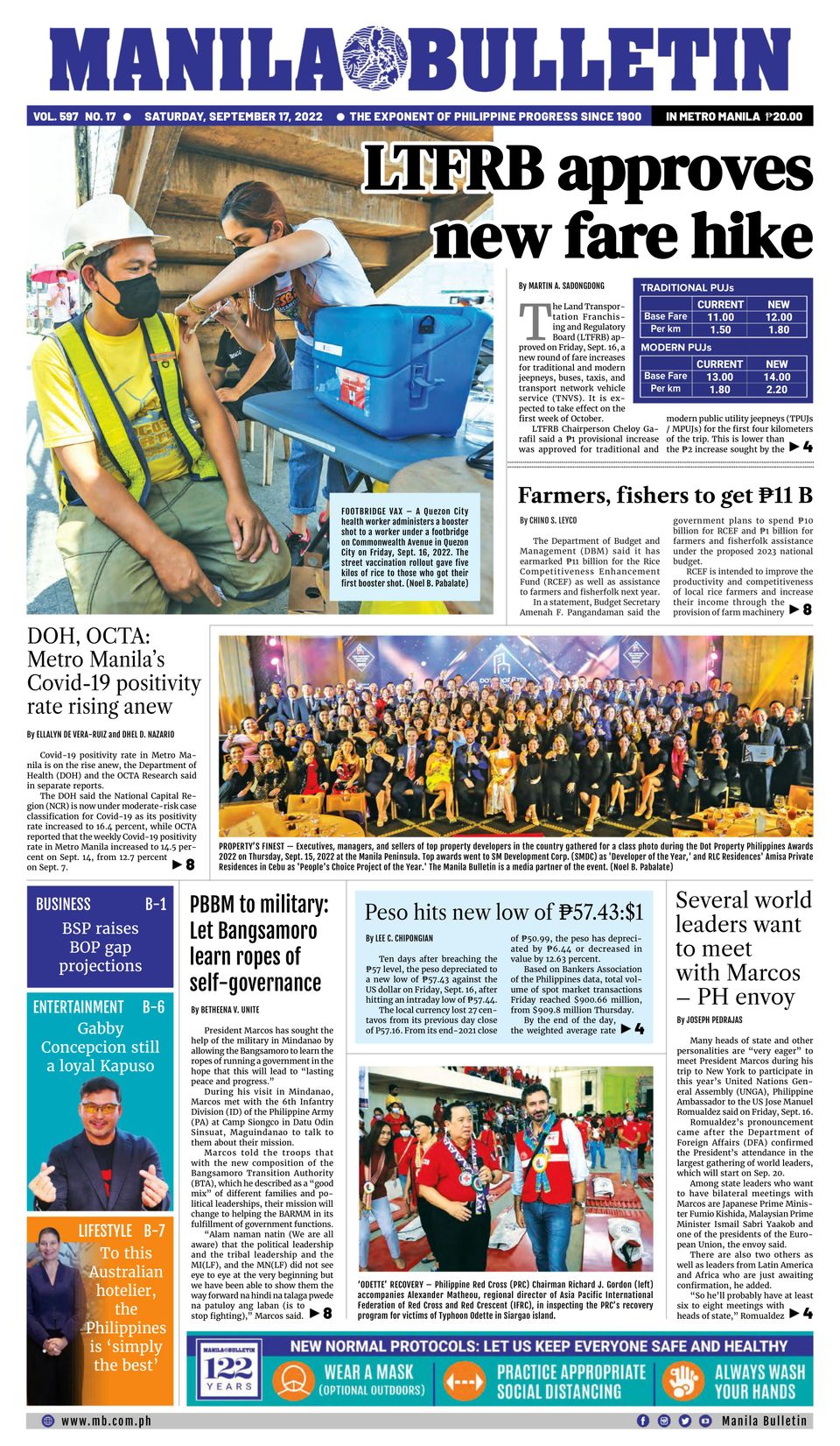 Get digital access to Manila Bulletin - September 17, 2022 issue | Magzter.com